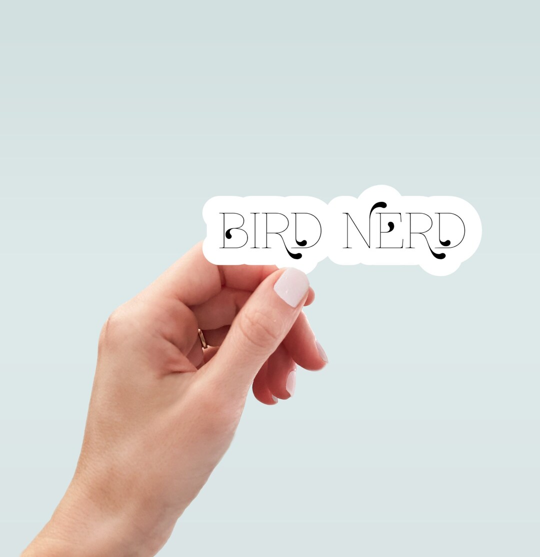 Bird Nerd Sticker, Bird Funny Sticker, Laptop Decal, Bird Tumbler ...