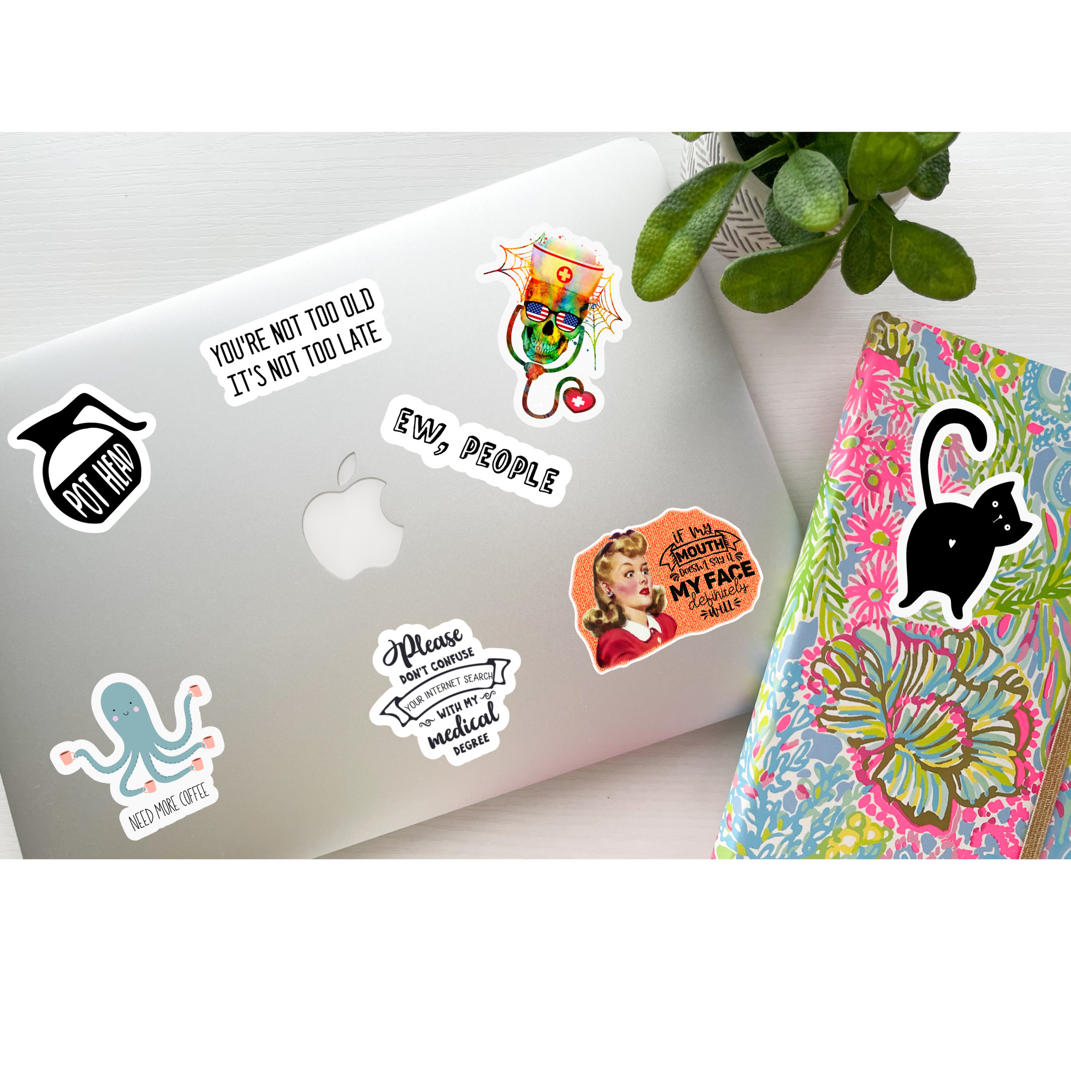 Who the F Asked You Sticker – Funny Sarcastic Vinyl Decal for Laptop ...