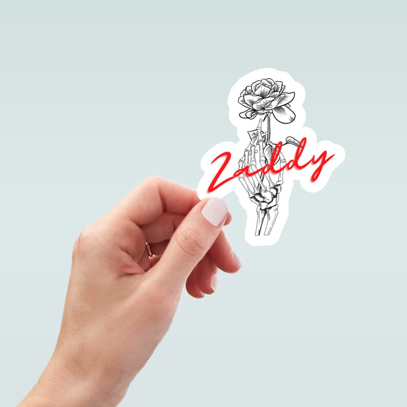 Zaddy Inspired Waterproof Vinyl Sticker, Book Laptop Decals, Water ...