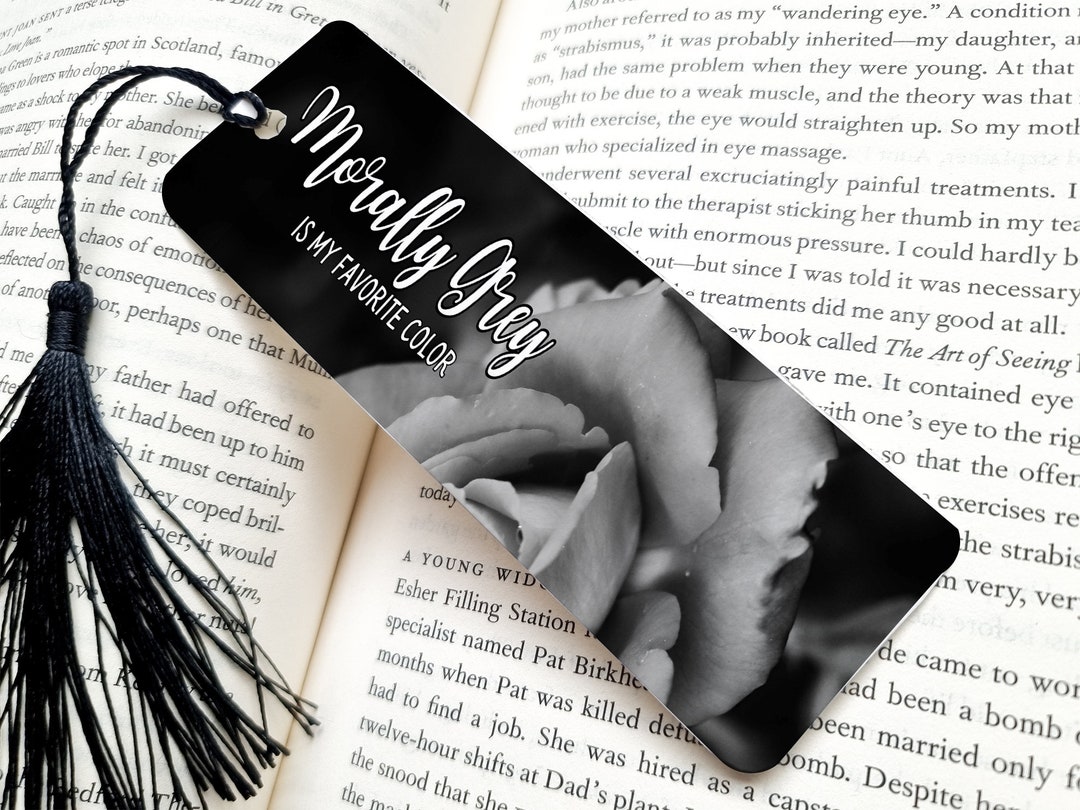 Morally Grey Favorite Color Bookmark, Smut, Metal Bookmark, Reading ...