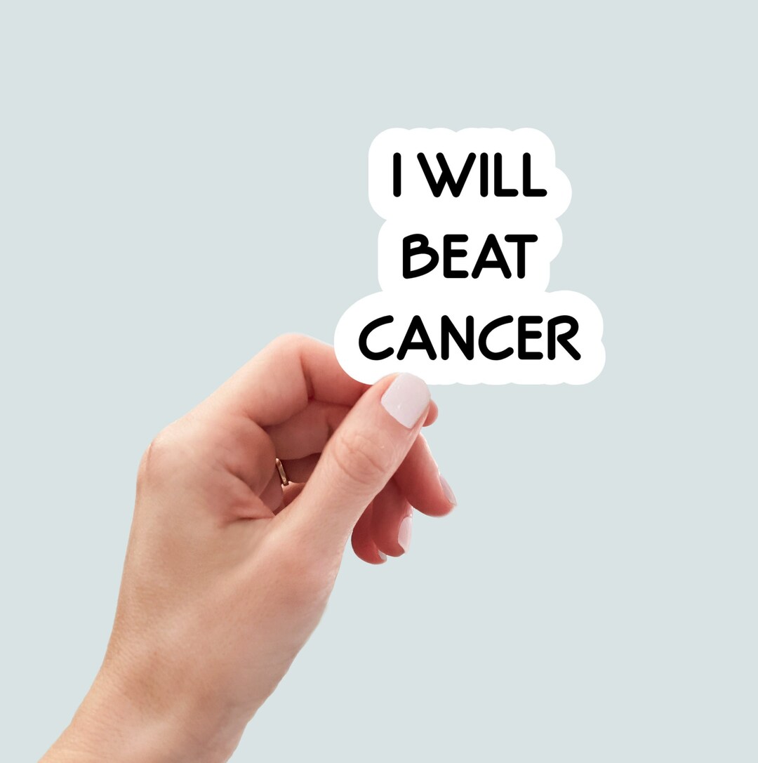 I Will Beat Cancer Sticker, Laptop Stickers, Water Bottle Stickers ...