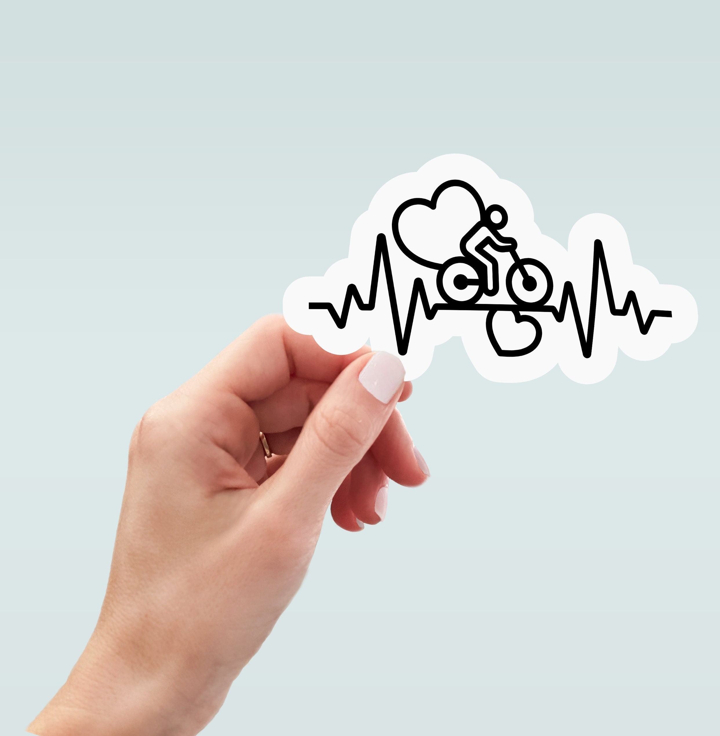 Cycling Vital Sign Sticker Biking Sticker Laptop Decal - Etsy