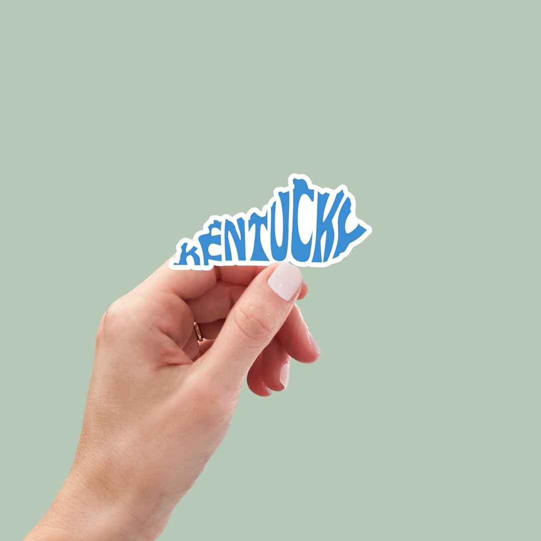 Kentucky State Sticker, Kentucky Decal, State Laptop Stickers ...