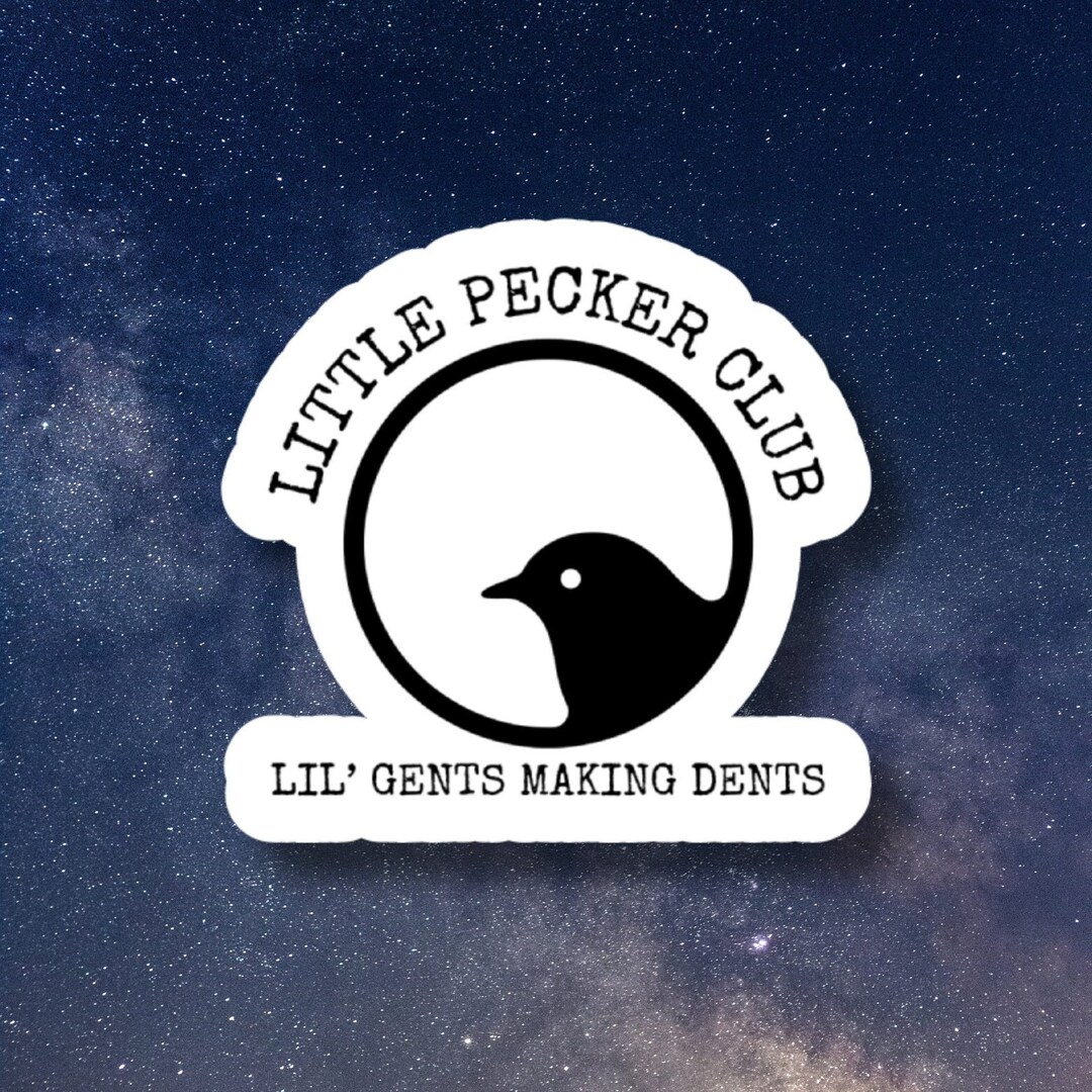 Little Pecker Club, Funny Stickers, Sarcasm Stickers, Sarcastic ...