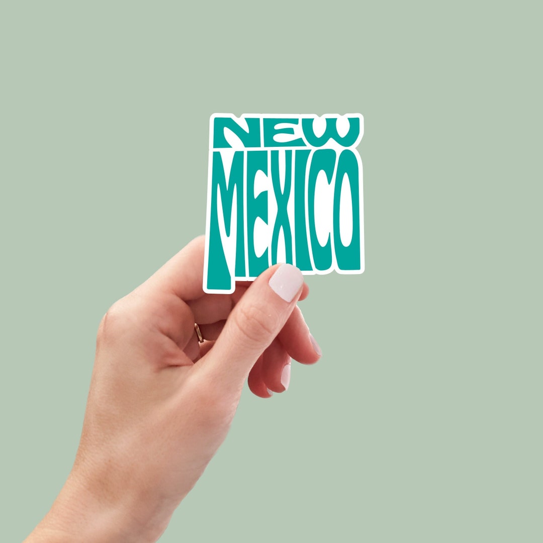 New Mexico State Sticker, New Mexico Decal, State Laptop Stickers ...