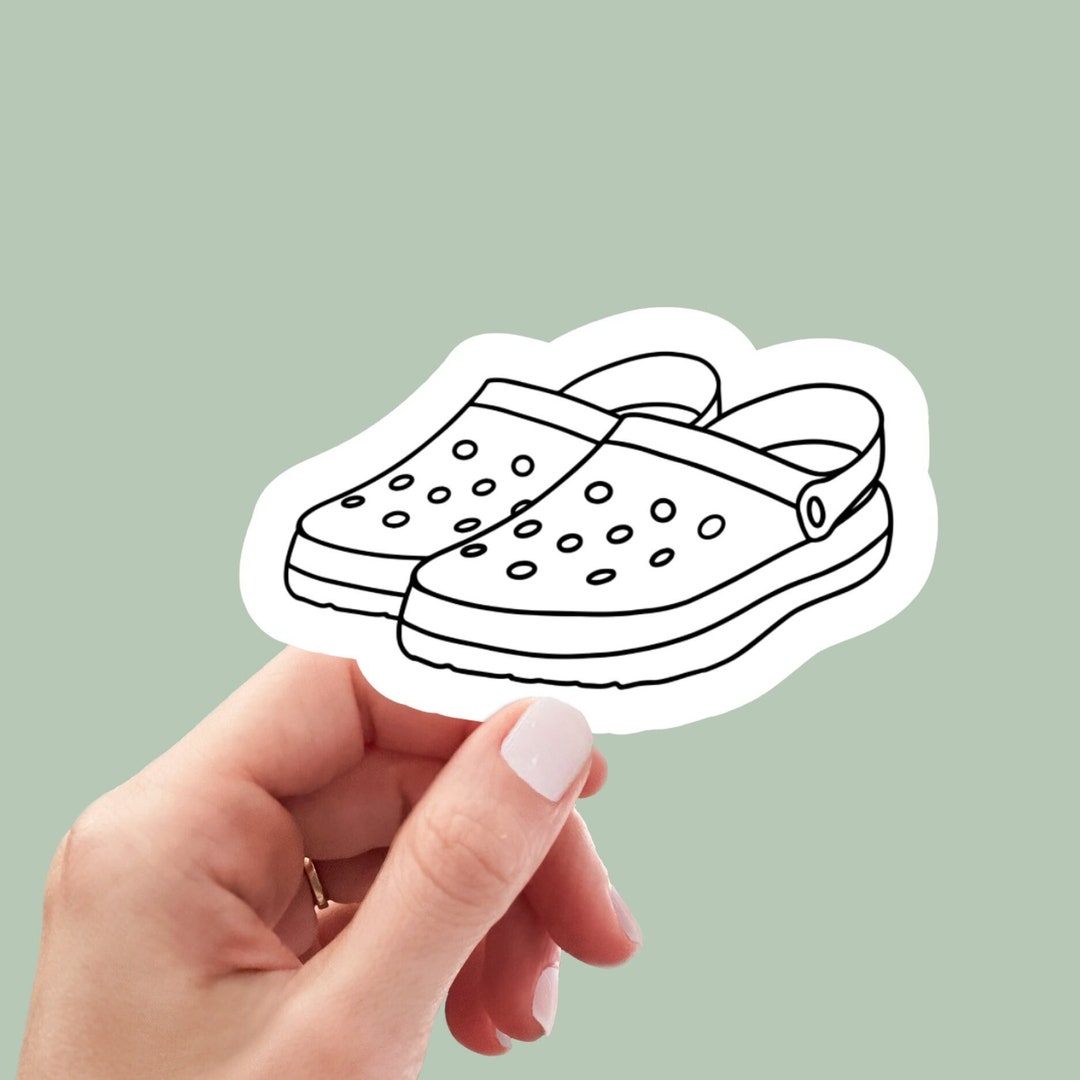 Crocs Sticker, Funny Sticker, Water Bottle Sticker, Laptop Sticker ...