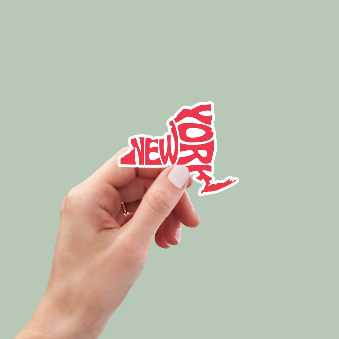 New York State Sticker, New York Decal, State Laptop Stickers ...