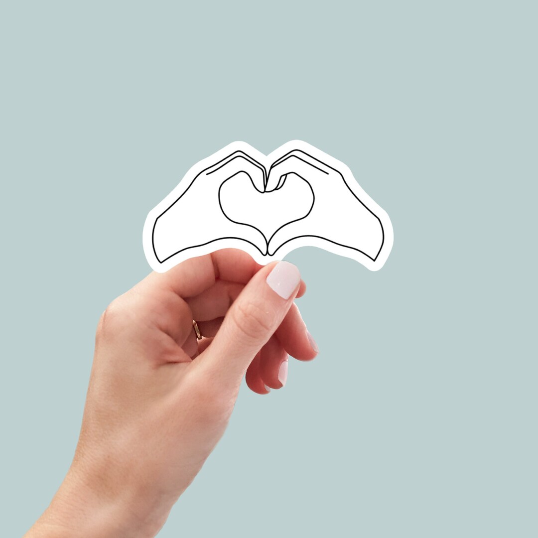 Heart Hands Sticker, Swift, Water Bottle Stickers, Planner Stickers ...