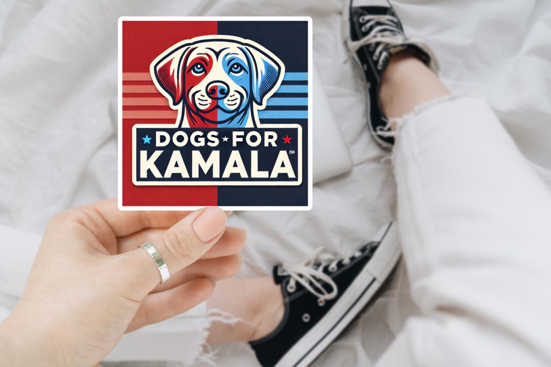 Dogs for Kamala, Bumper Stickers, Kamala Harris, Funny Stickers ...