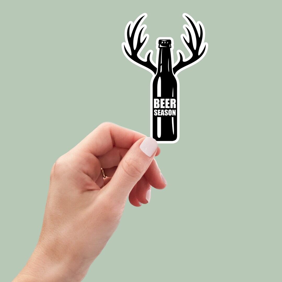 Beer Season, Beer Sticker, Funny Beer Stickers, Funny Drinking Stickers ...