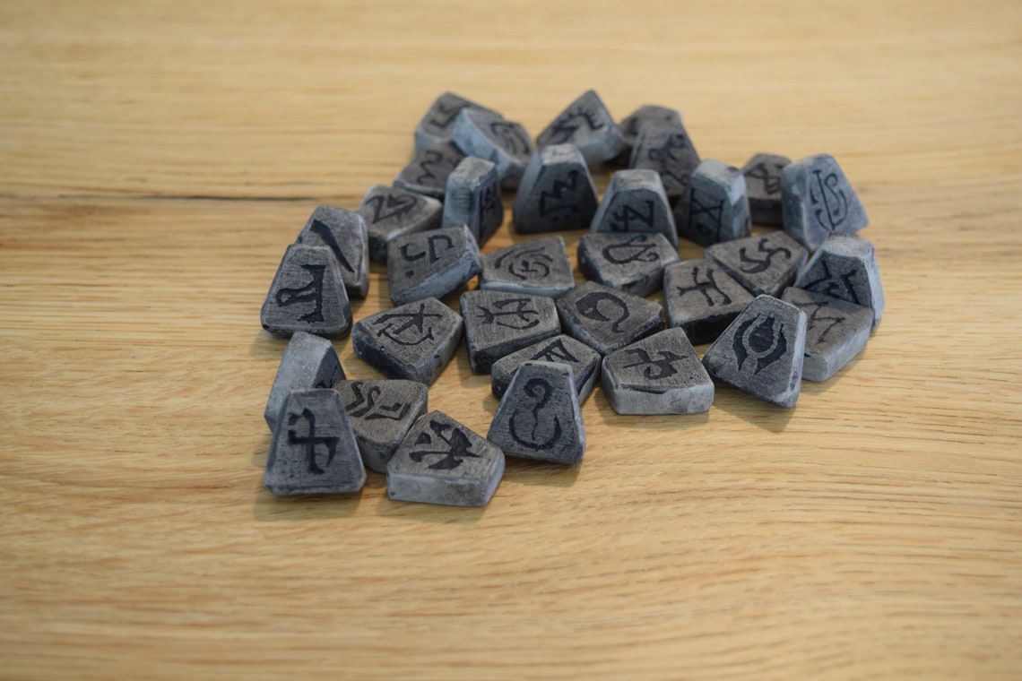 FULL SET 33x Diablo II Runes concrete - Etsy