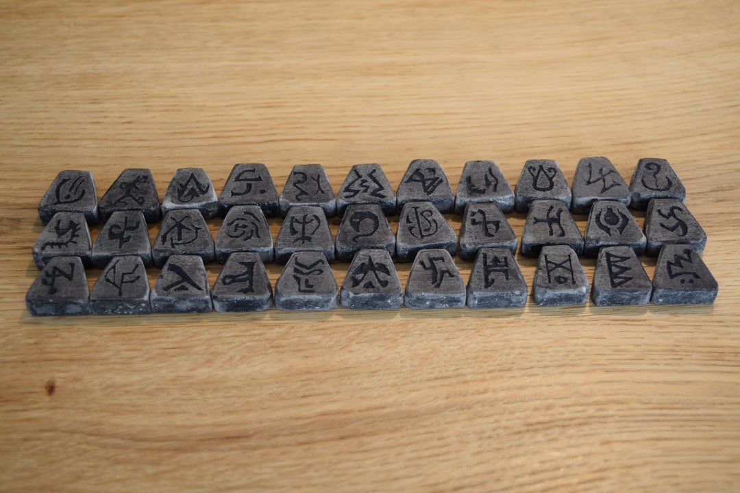 FULL SET 33x Diablo II Runes concrete - Etsy