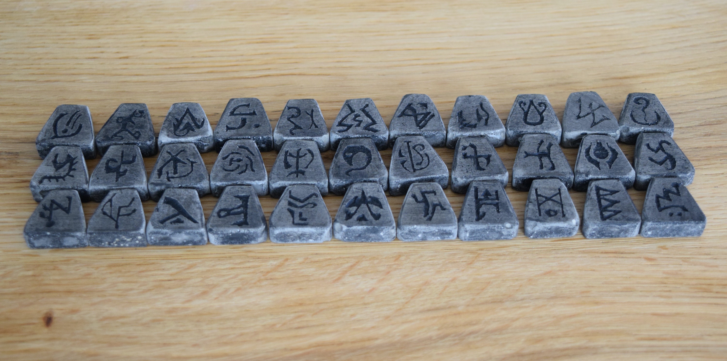 FULL SET 33x Diablo II Runes concrete - Etsy