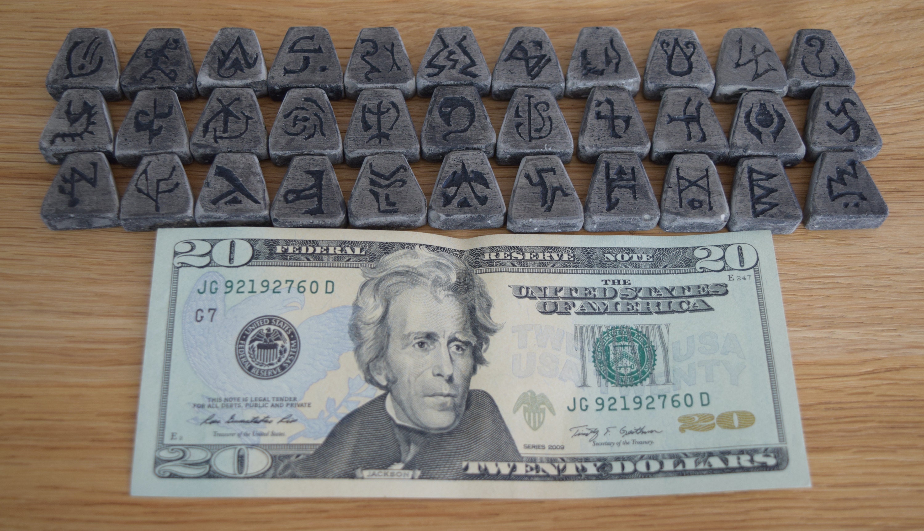 FULL SET 33x Diablo II Runes concrete - Etsy