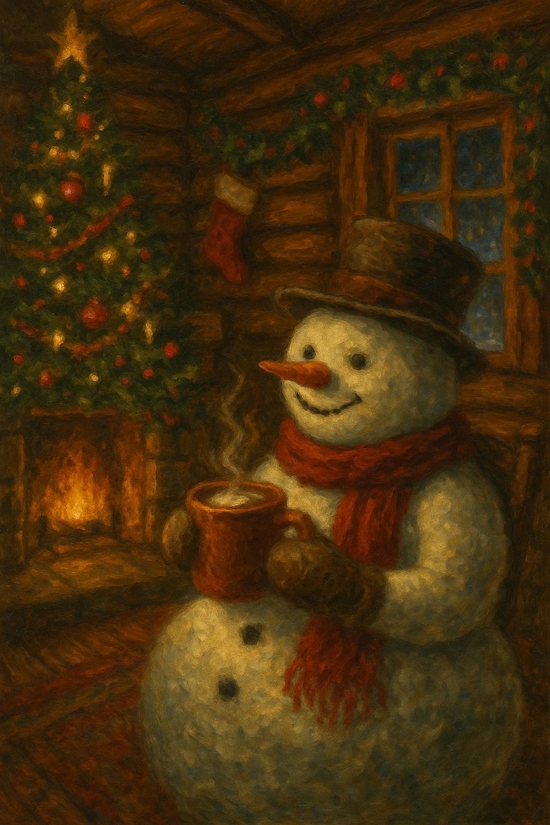 Snowman Hot Cocoa Printable - Etsy