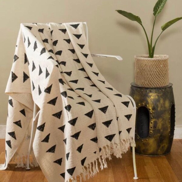 Geometric Blanket - Etsy