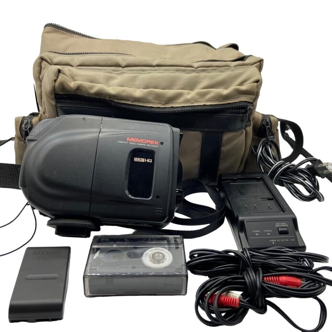 Memorex Compact Video Camera Recorder VHS CRD0050 Bag & - Etsy