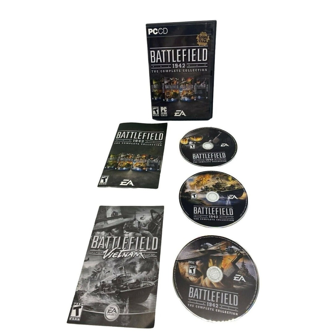 Battlefield 1942 - Deluxe Edition - 3 Disc Box Set - PC CD Videogame ...