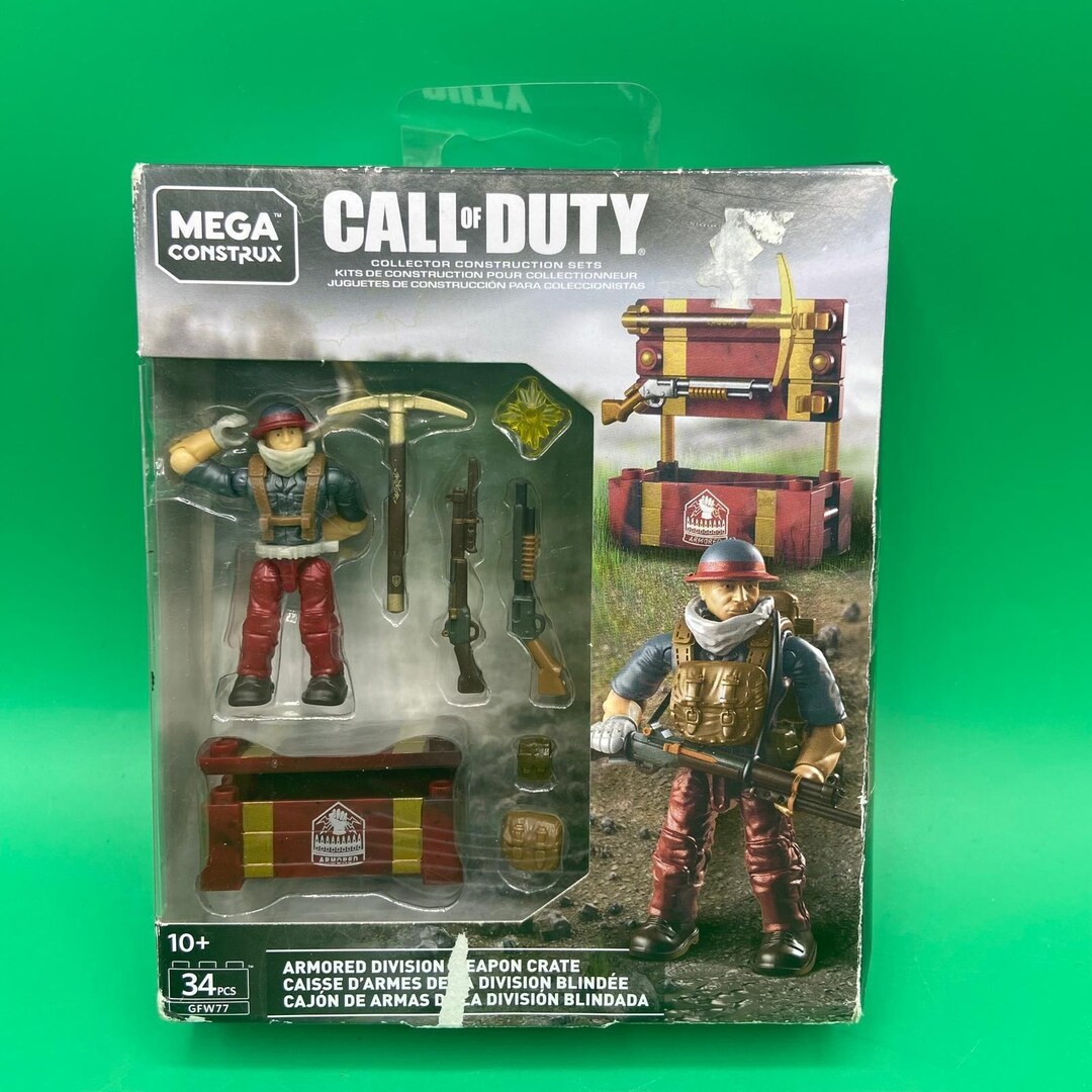 Mega Construx Call of Duty Armored Division Weapon Crate Building Set ...