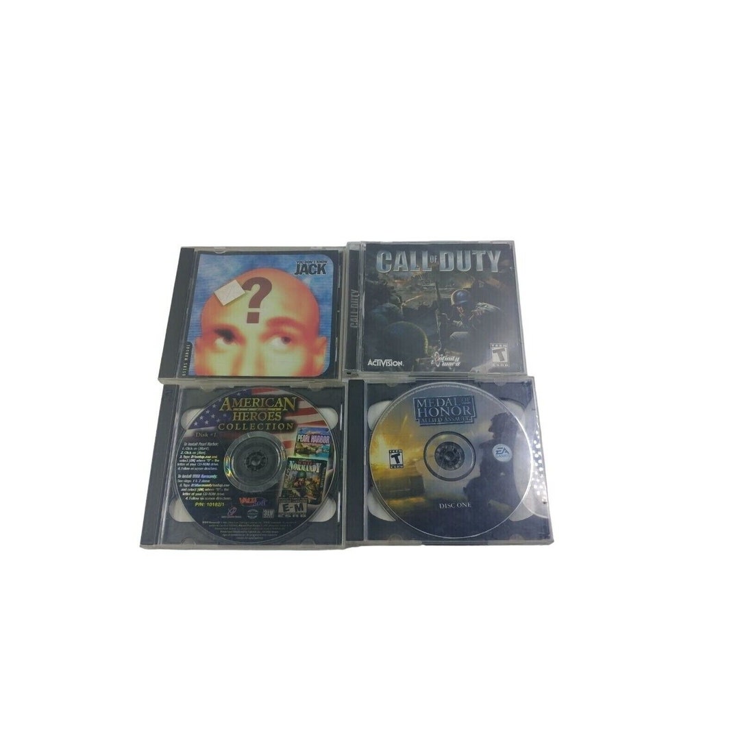 Set 4 CD Game for PC Medal of Honor Jack Call of Duty - Etsy