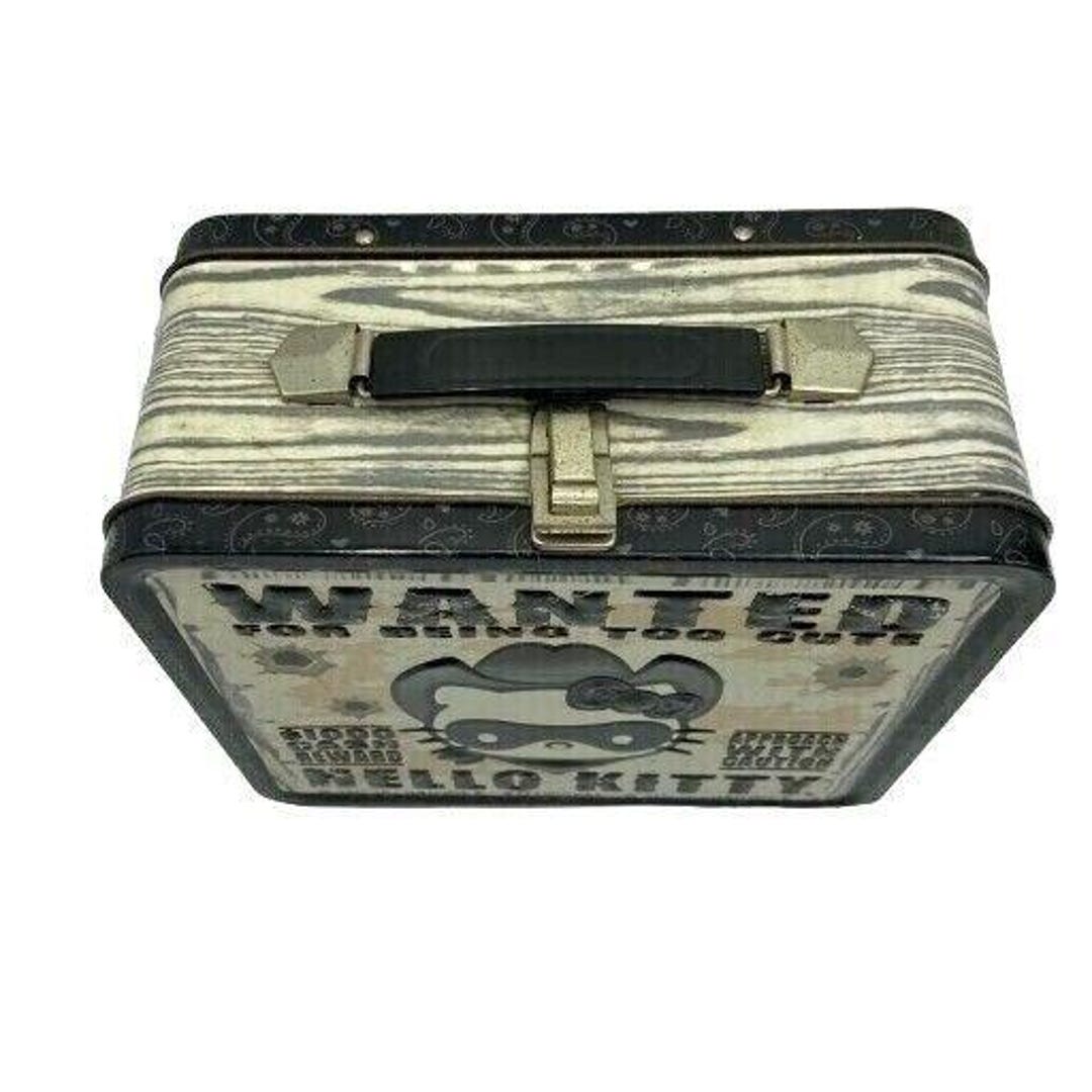 Hello Kitty Loungefly Wanted Too Cute Western Bandit Tin Pail Metal ...