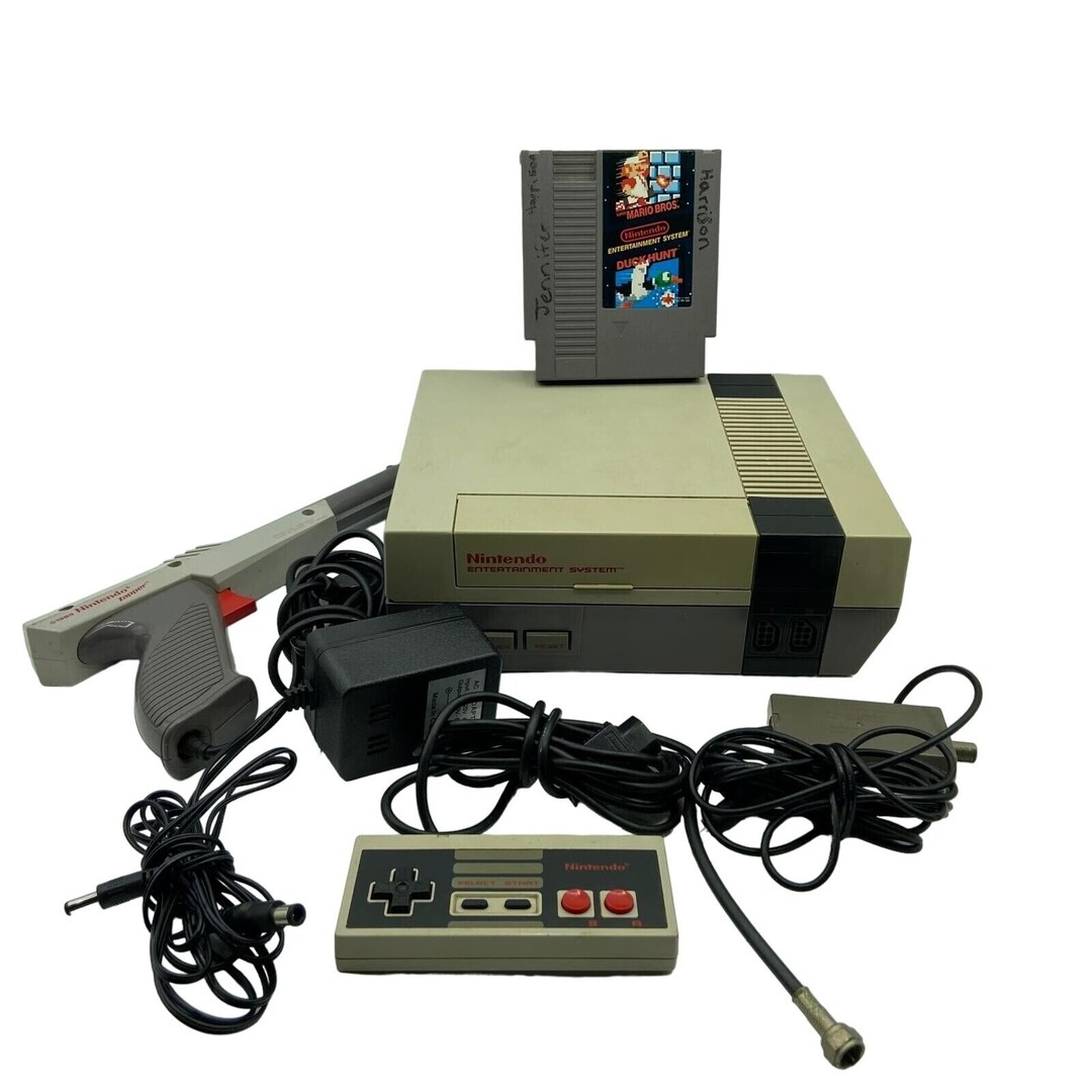 NINTENDO NES Console System Bundle Games Super Mario W/ Control. - Etsy