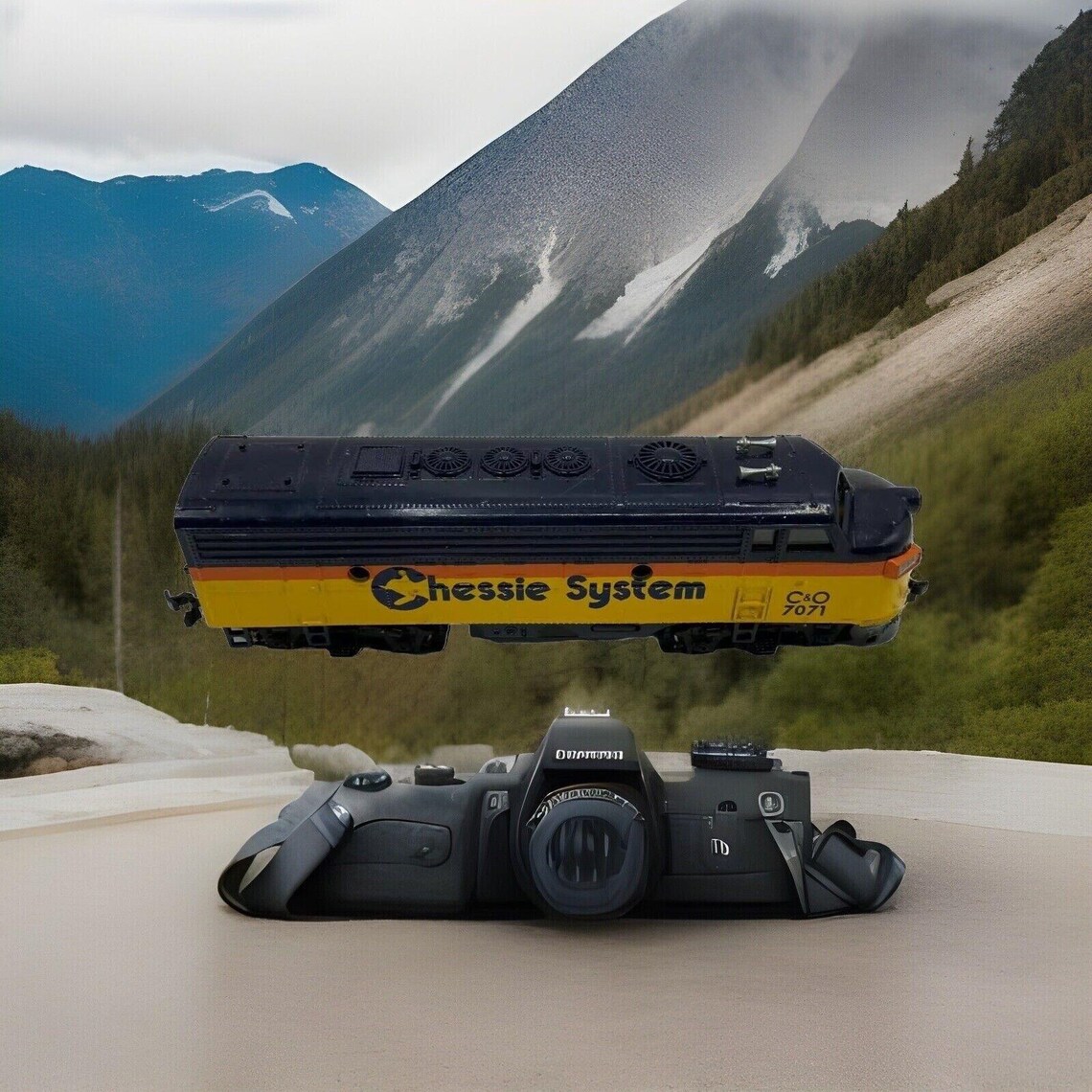 Vintage Bachmann HO Scale Chessie System C&O 7071 Diesel Locomotive ...