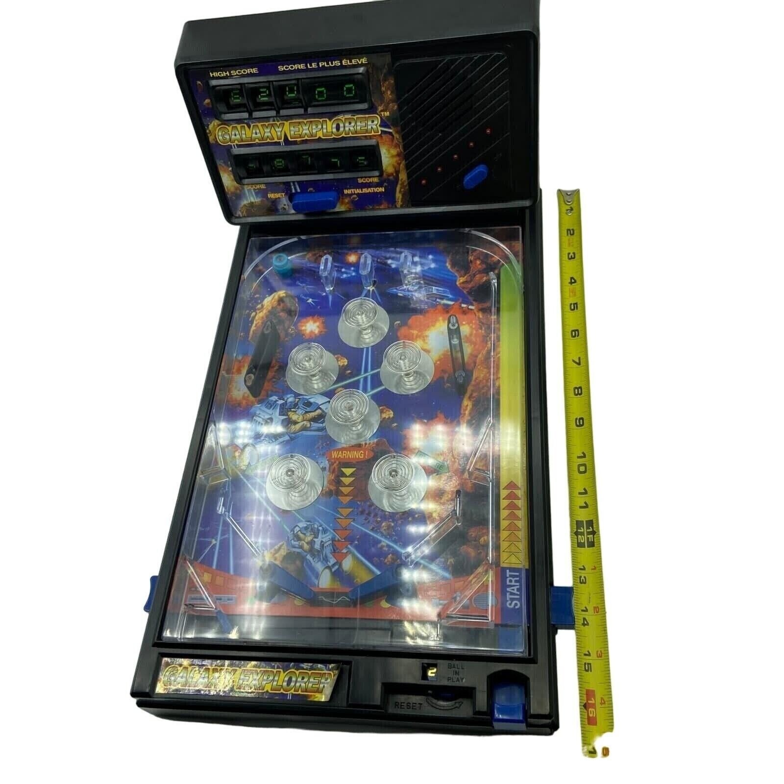 Vintage 1980's Galaxy Explorer Electronic Pinball Machine Game Prop Toy ...
