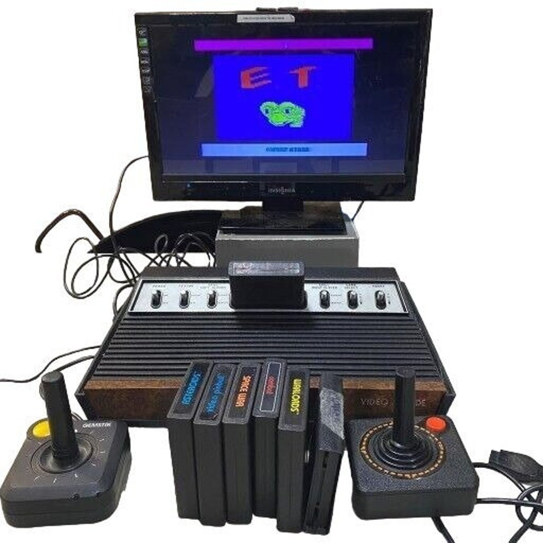 ATARI CX-2600 1978 6 Switch Console W/7 Games & 2 Joysticks - Etsy