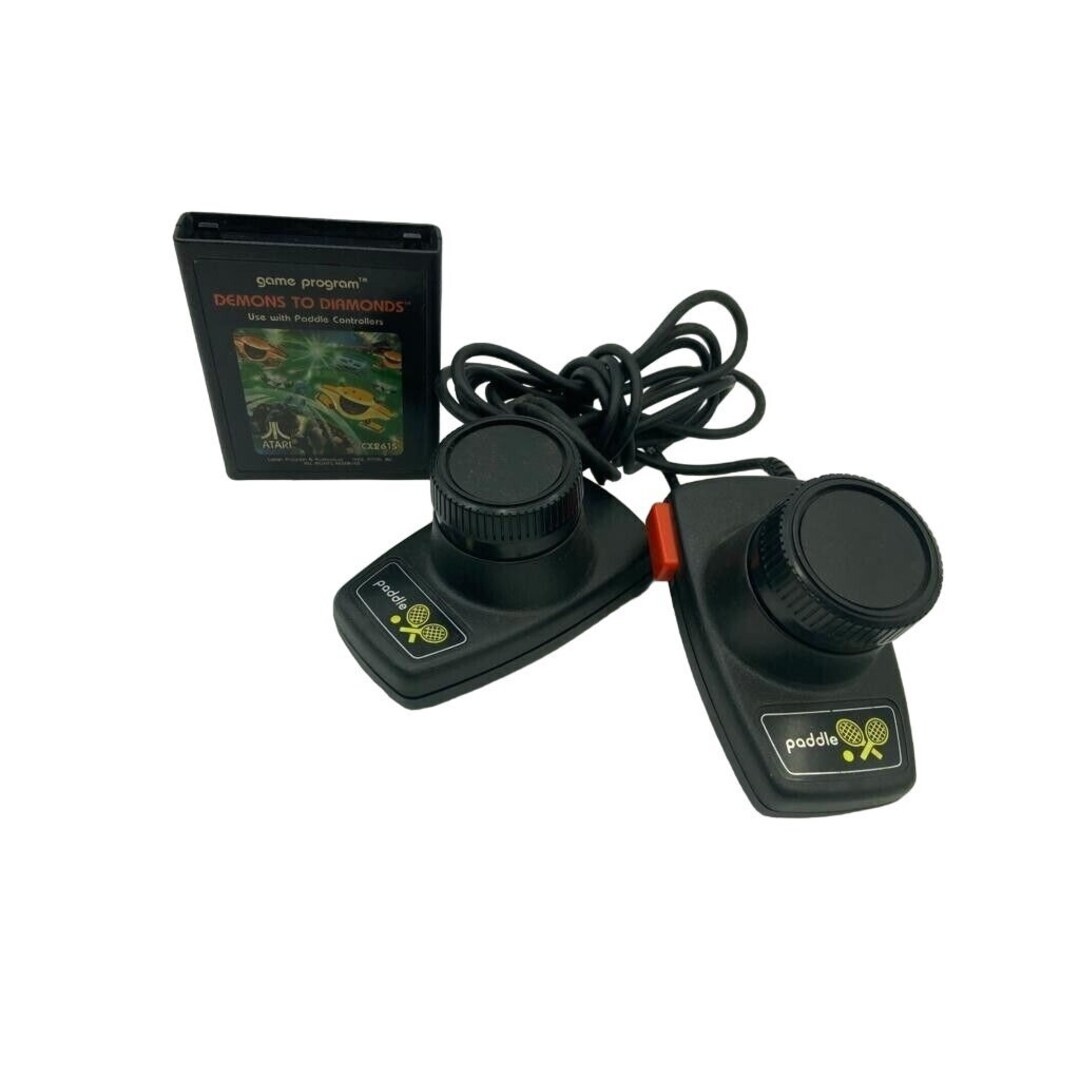 Atari 2600 Paddle Controllers 2 Original OEM Paddles With - Etsy