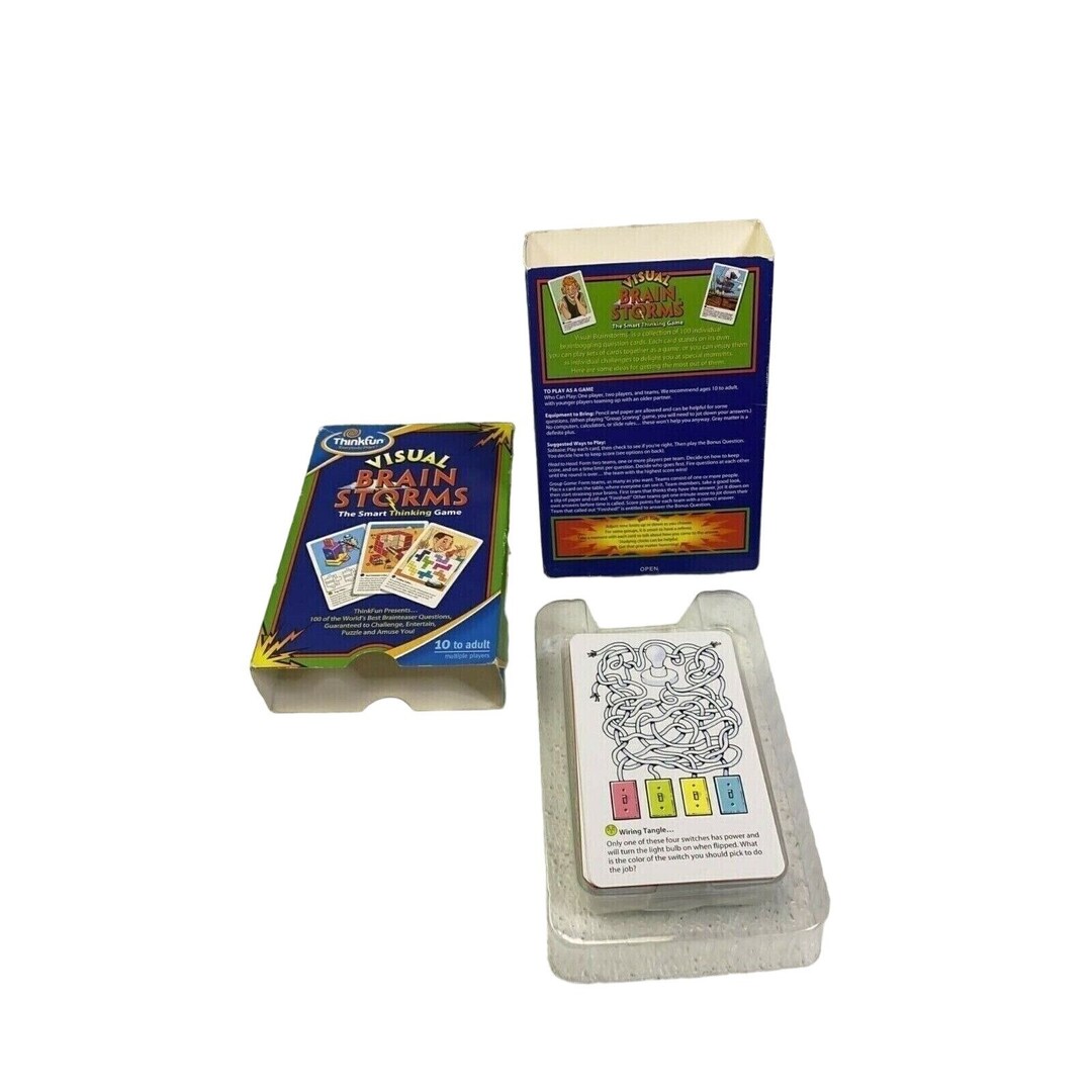 Thinkfun Everybody Plays Visual Brain Storms the Smart T. Game WITH ...