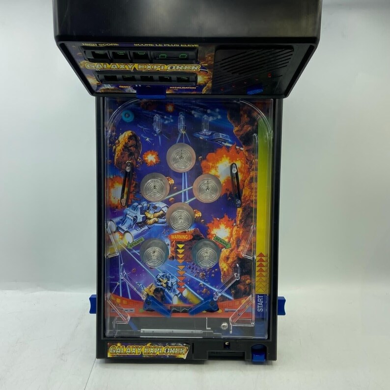Vintage 1980's Galaxy Explorer Electronic Pinball Machine Game Prop Toy ...
