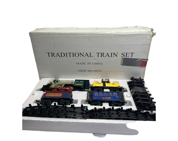 Traditional Train Set Item No 10222 Battery Oper.2 Track Broken. - Etsy