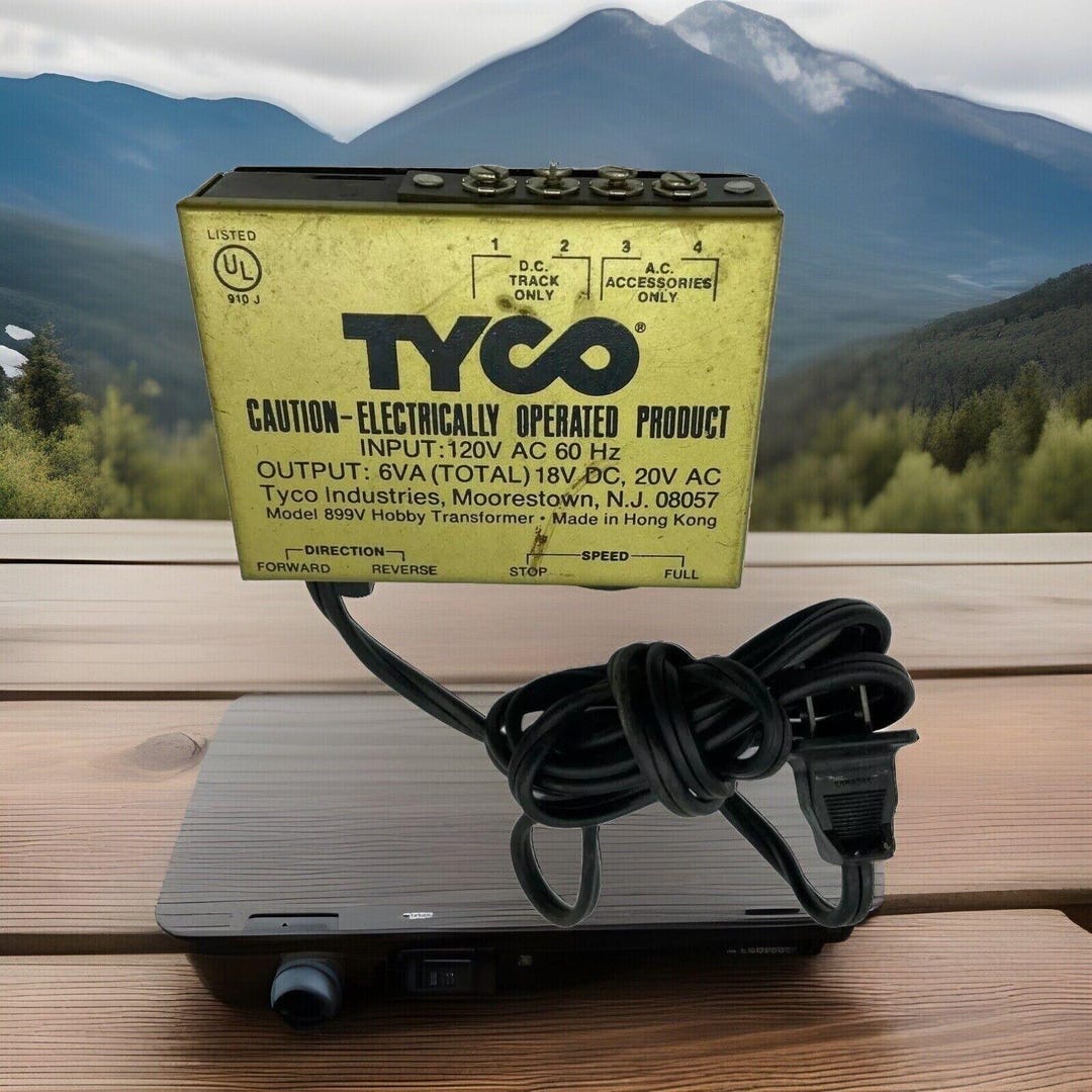 Vintage Tyco HO Scale Model 899V Hobby Transformer Railroad Train Pack ...