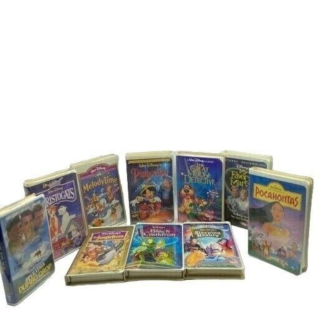Lot of 10 Walt Disney Vintage VHS Video Tape Movies W/ Cases Nice - Etsy