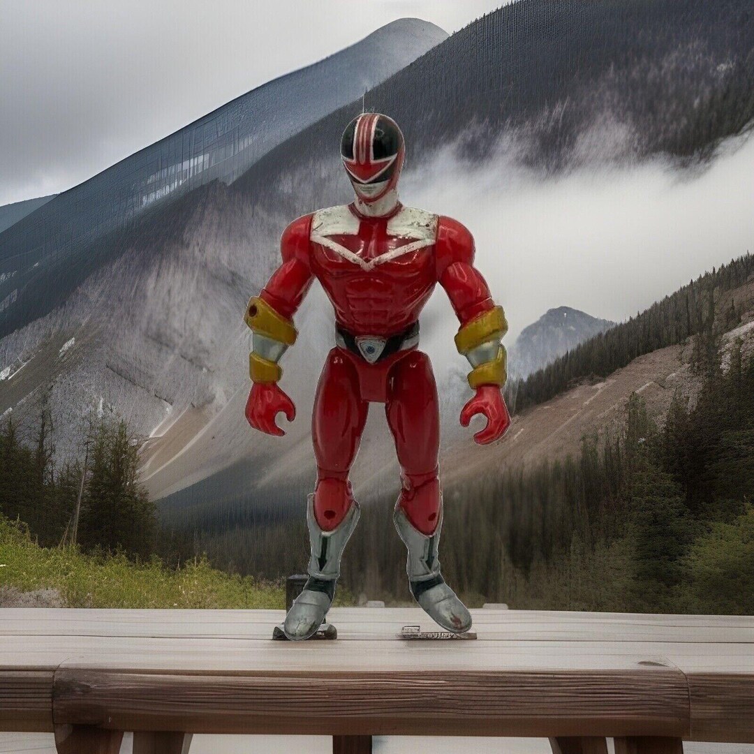 Vintage 2000 Bandai Red Power Ranger 6” - Etsy
