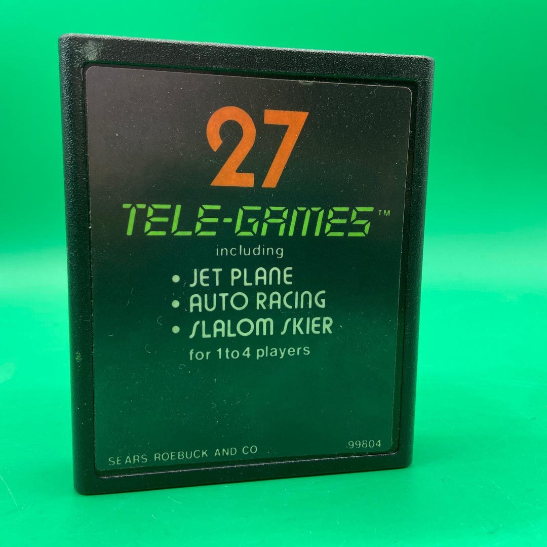 27 Tele-games Atari 2600 Authentic Cartridge Only - Etsy
