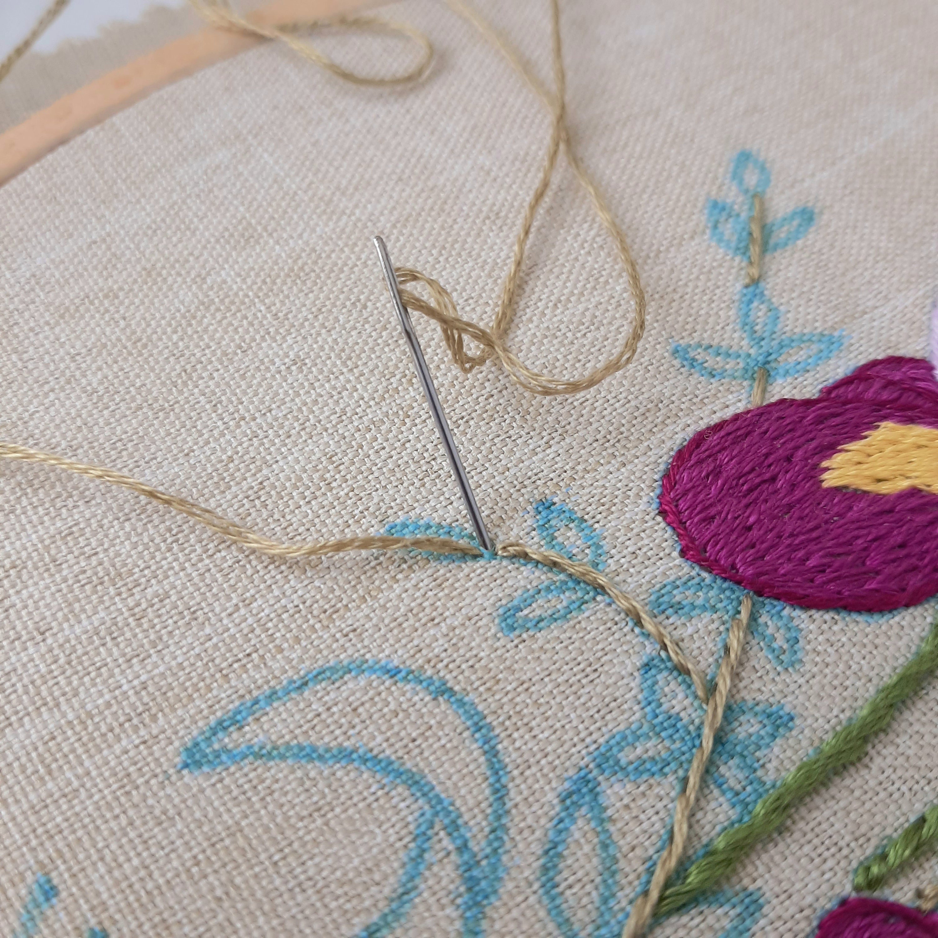 Irises Hand Embroidery, Spring Flowers Pattern DIY, Botanical ...