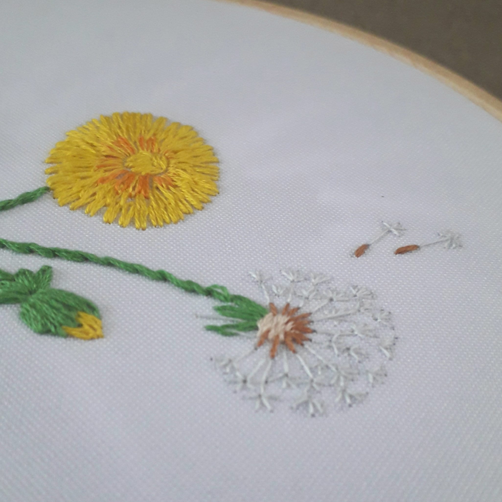 Dandelion Hand Embroidery, Summer Flowers Pattern DIY, Botanical ...