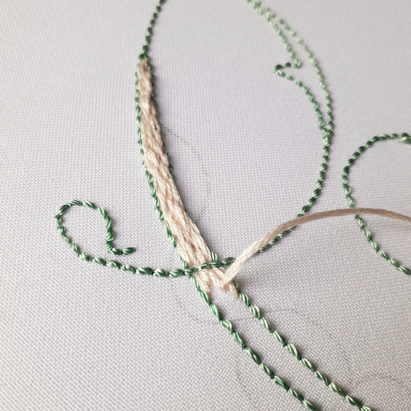 Letter C Pdf Hand Embroidery Beginner Monogram Pattern DIY Ribbon ...