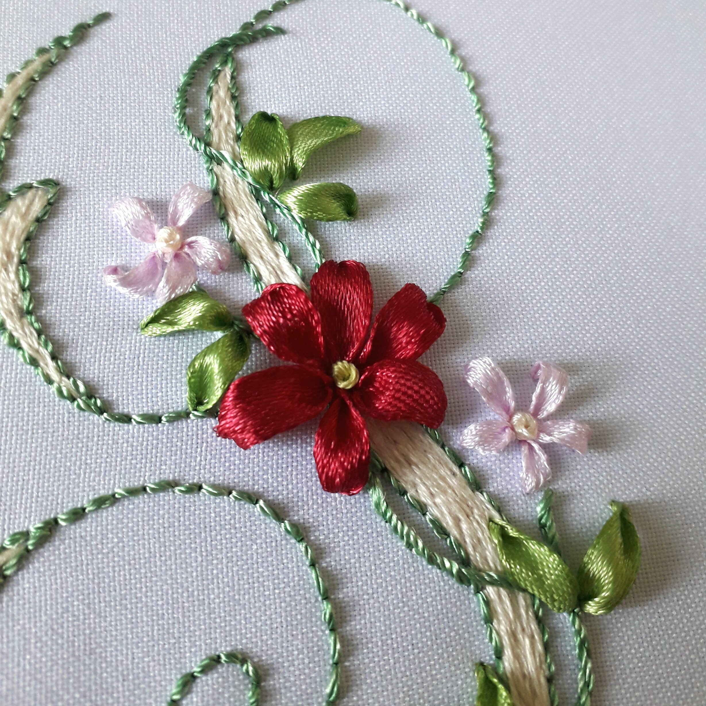 Letter S Pdf Hand Embroidery Beginner, Monogram Pattern DIY, Ribbon ...