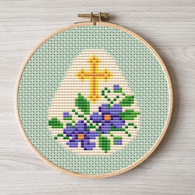 Easter Cross Stitch Pattern Pdf Egg Embroidery DIY - Etsy