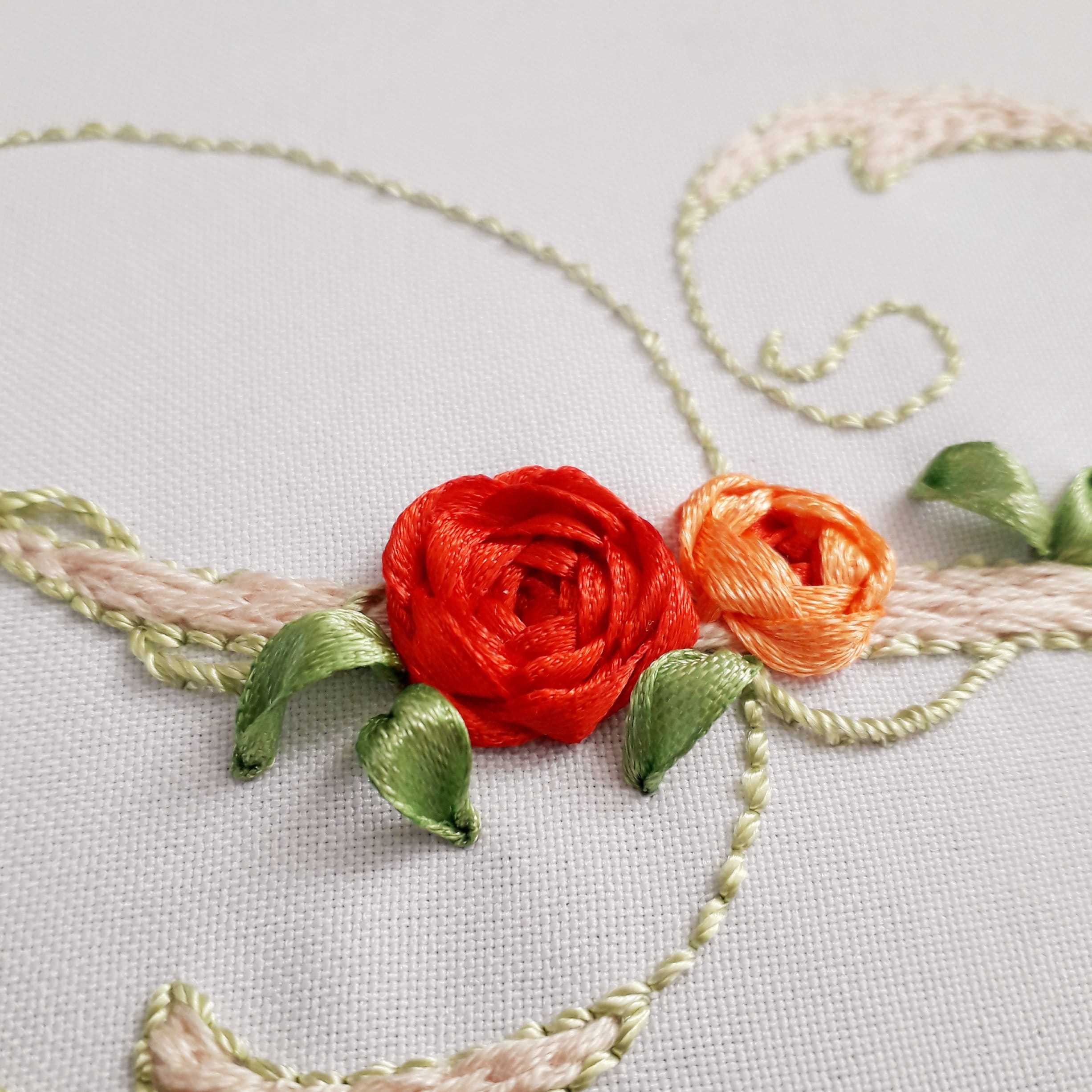 Letter L Pdf Hand Embroidery of Floral Alphabet, Monogram Pattern DIY ...