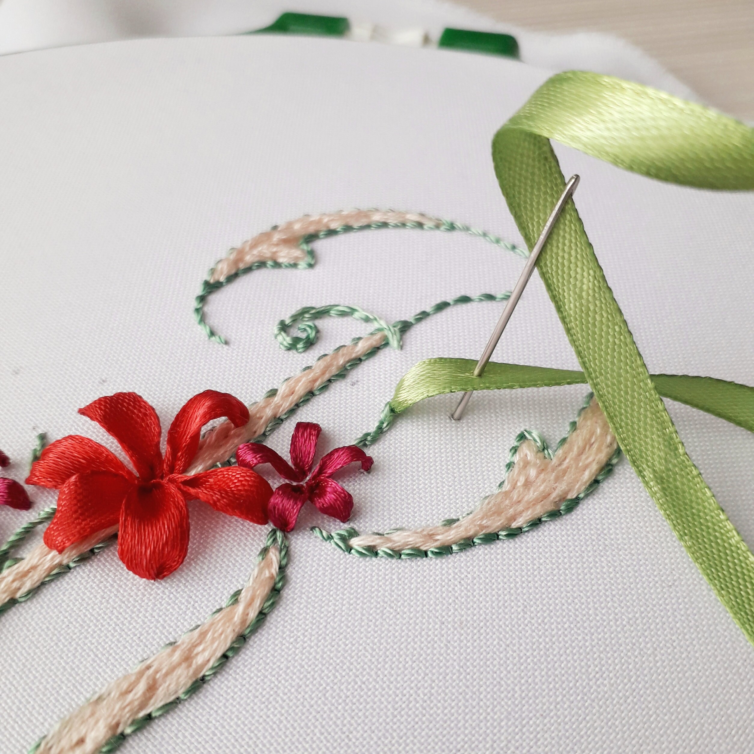 Letter R Pdf Hand Embroidery of Floral Alphabet, Monogram Pattern DIY ...