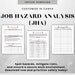 Job Hazard Analysis (JHA) Job Safety Analysis (JSA) Job Hazard Analysis ...