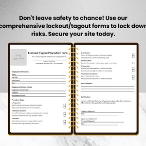 Lockout Procedure Form Canva Editable Template Tagout Procedure Form LOTO Safety Procedures ...