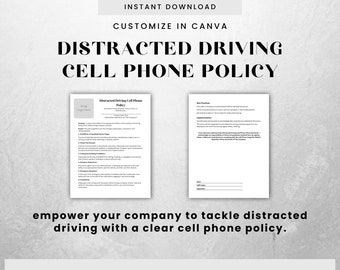 Employee Cell Phone Policy Template - Etsy