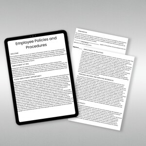 Employee Policies and Procedures Canva Editable Template HR Policies ...