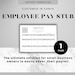 Employee Pay Stub Canva Editable Template Earning Statement Printable ...