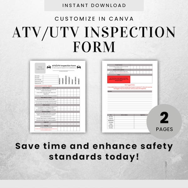 Inspection Template - Etsy